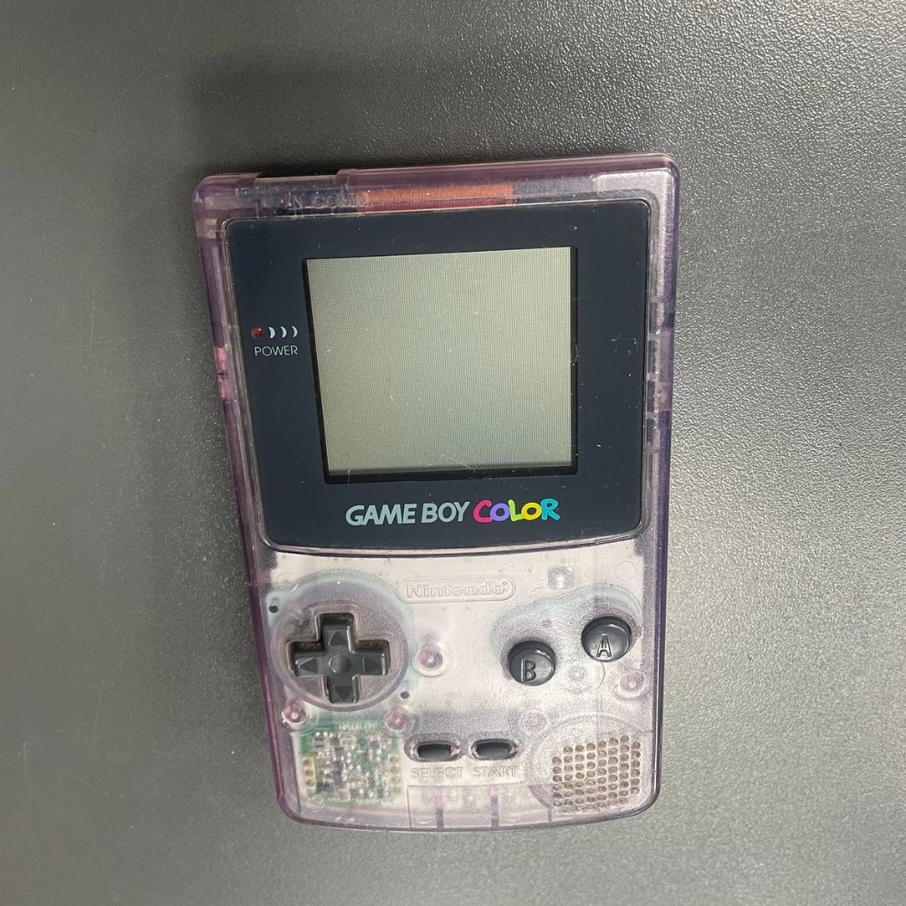 Pre-owned Nintendo Game Boy Color Transparent Clear Purple Handheld ...